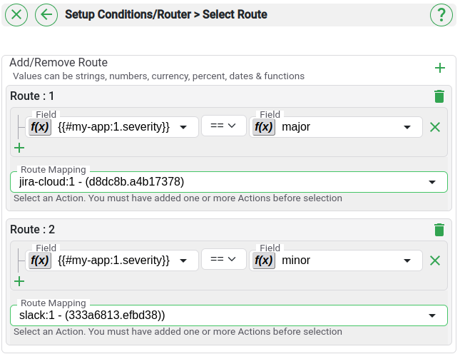Conditional Routing